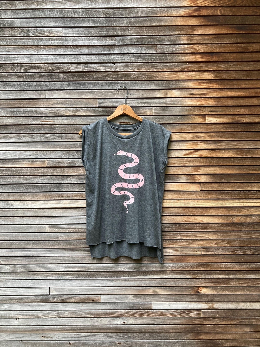 Pink Snake Print Muscle Tee: Sleeveless Gym Shirt - Etsy