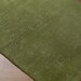 Hand Knotted Moss Green Wool Rug, Solid Minimalist Design - Etsy