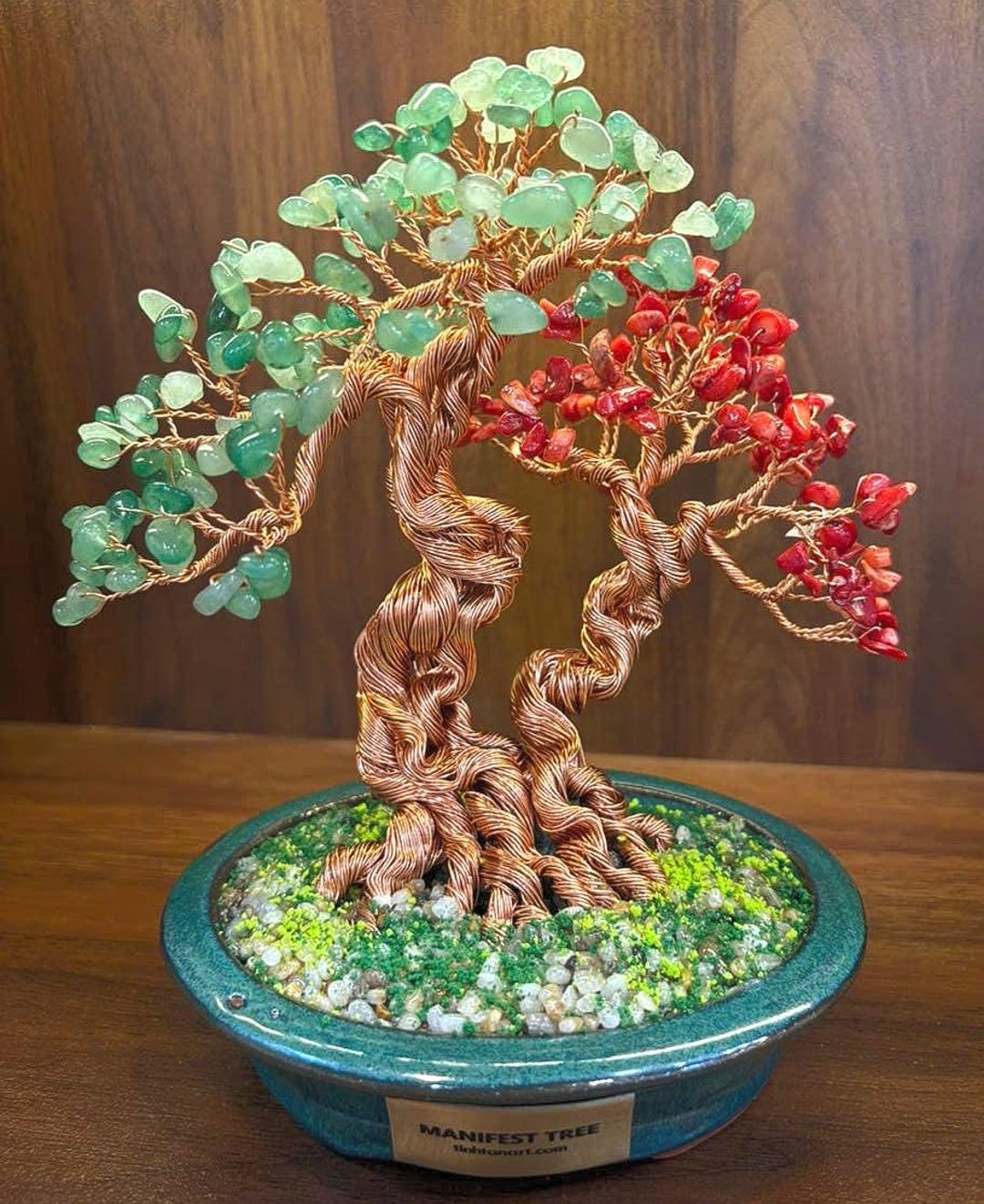 Couples Tree Copper Bonsai Tree: Prosperity Stone Sculpture - Etsy