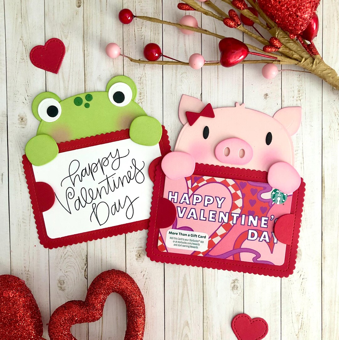 Pig/ Frog Valentine Gift Card Holder Handmade - Etsy