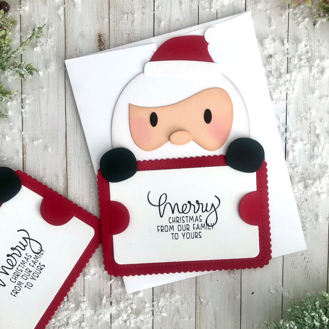 Santa Christmas Gift Card Holder - Etsy