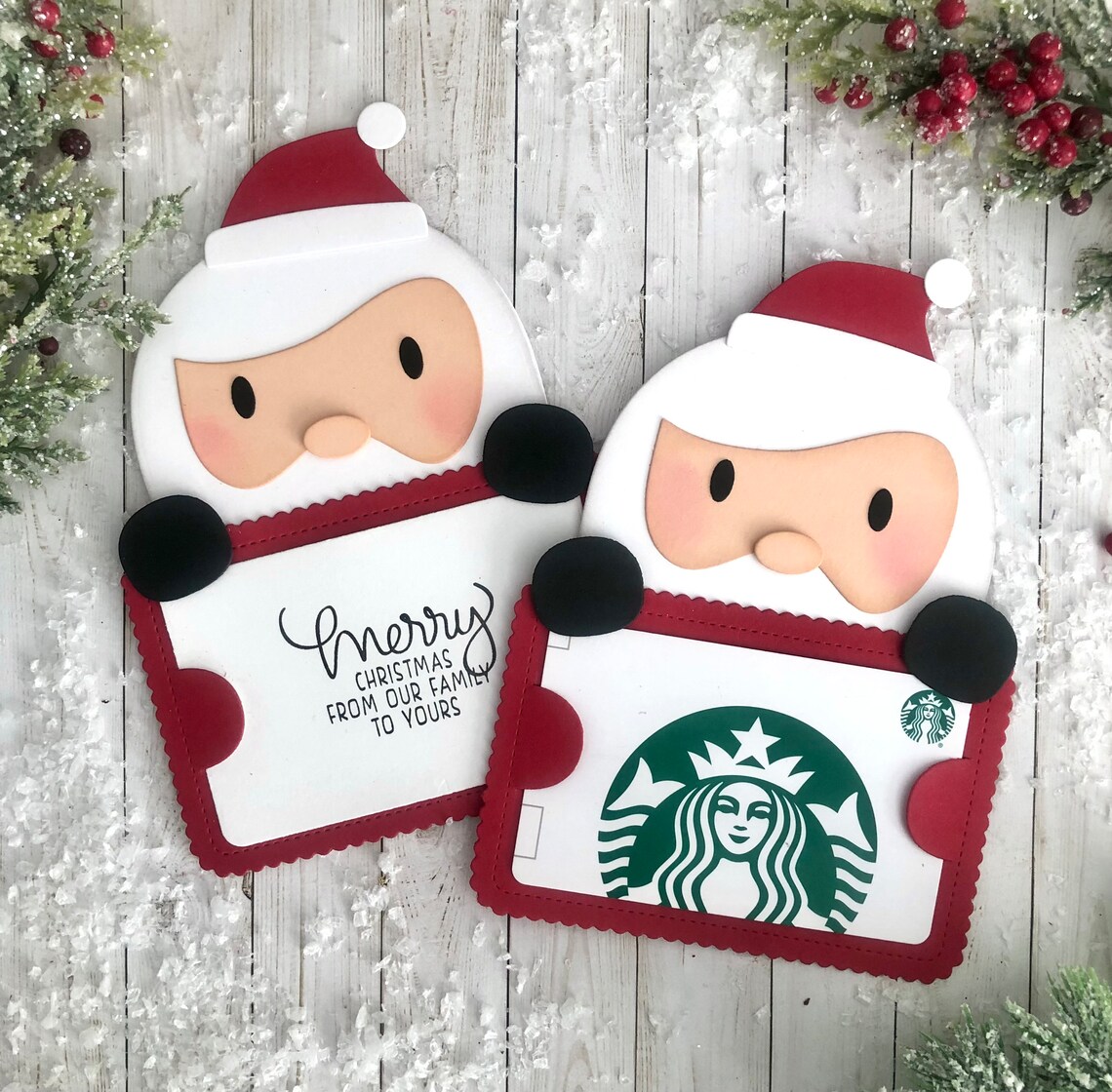 Santa Christmas Gift Card Holder - Etsy