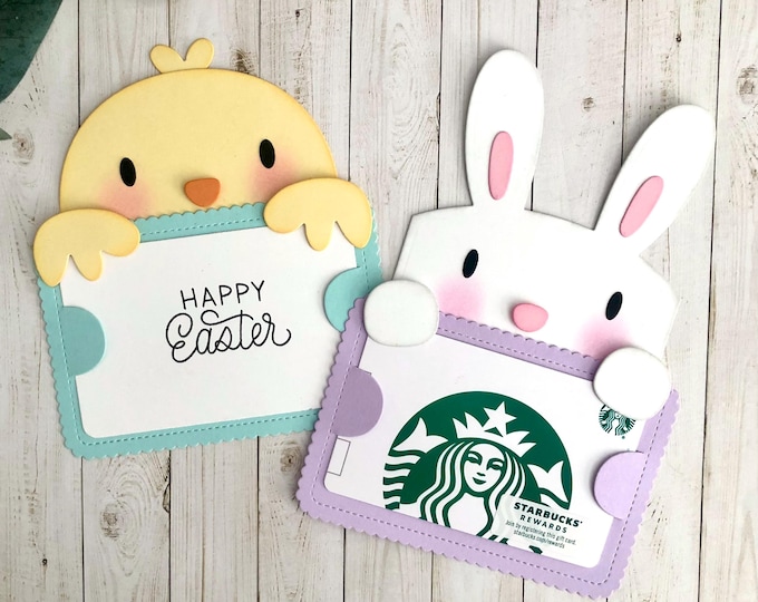 Bunny/ Chick Easter Gift Card Holder Handmade - Etsy