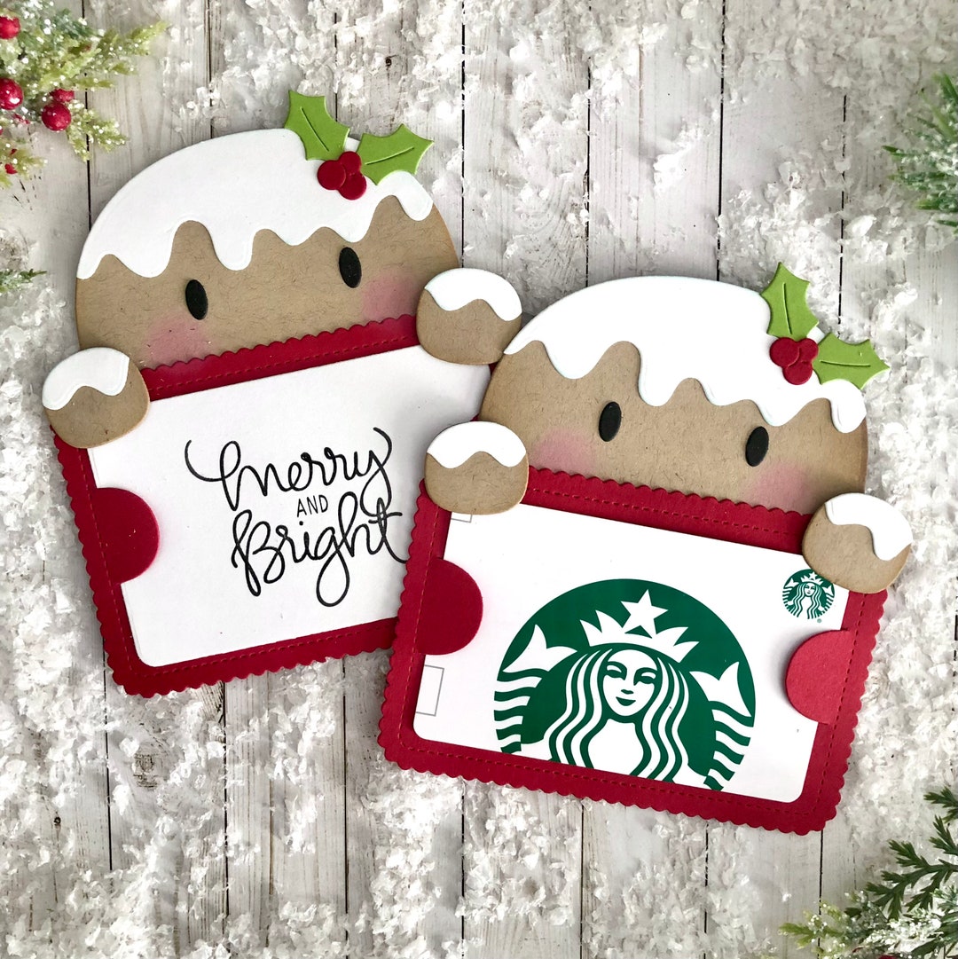 Gingerbread Christmas Holiday Gift Card Holder Handmade - Etsy