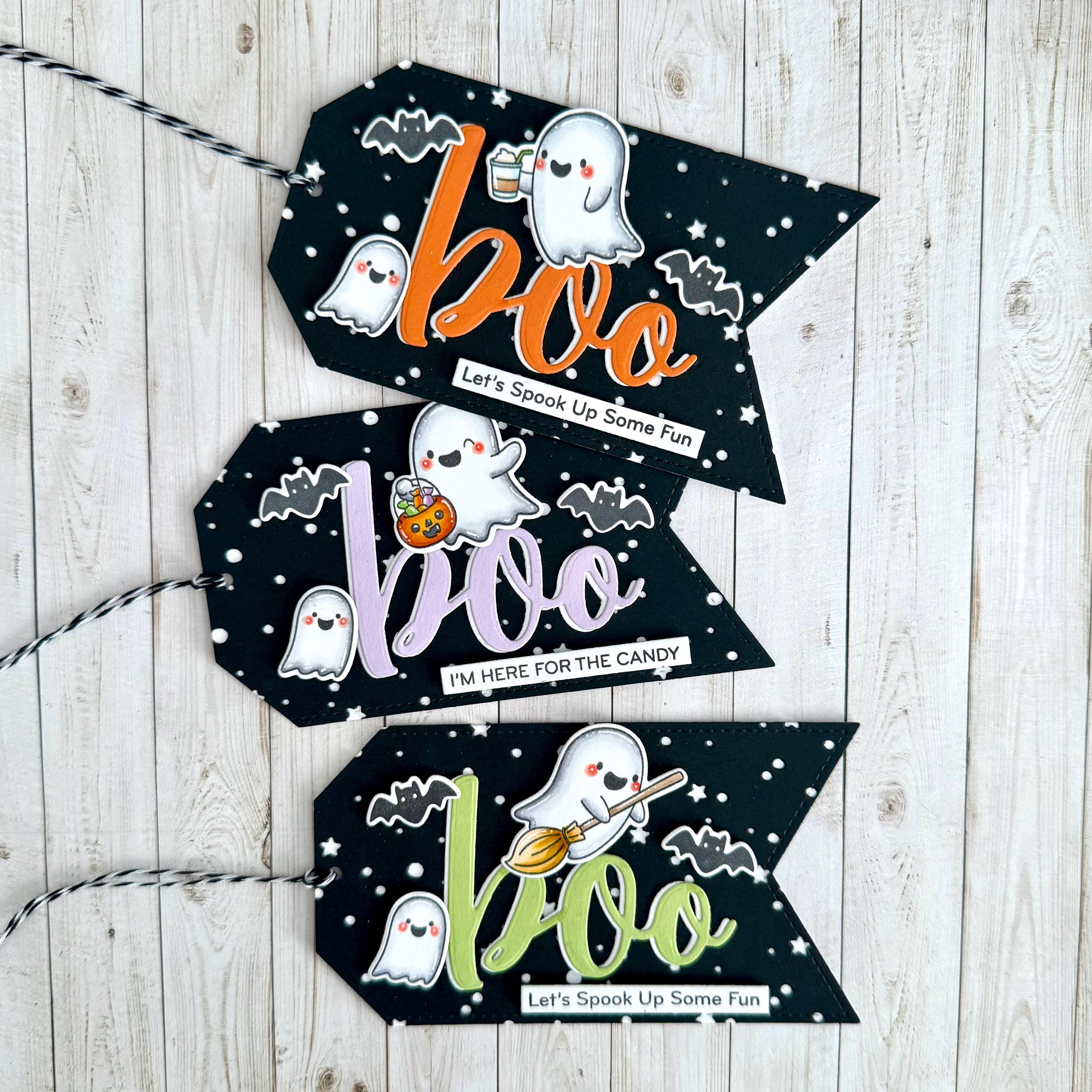 Halloween Boo Ghost Gift Tags (set of 3) - Etsy