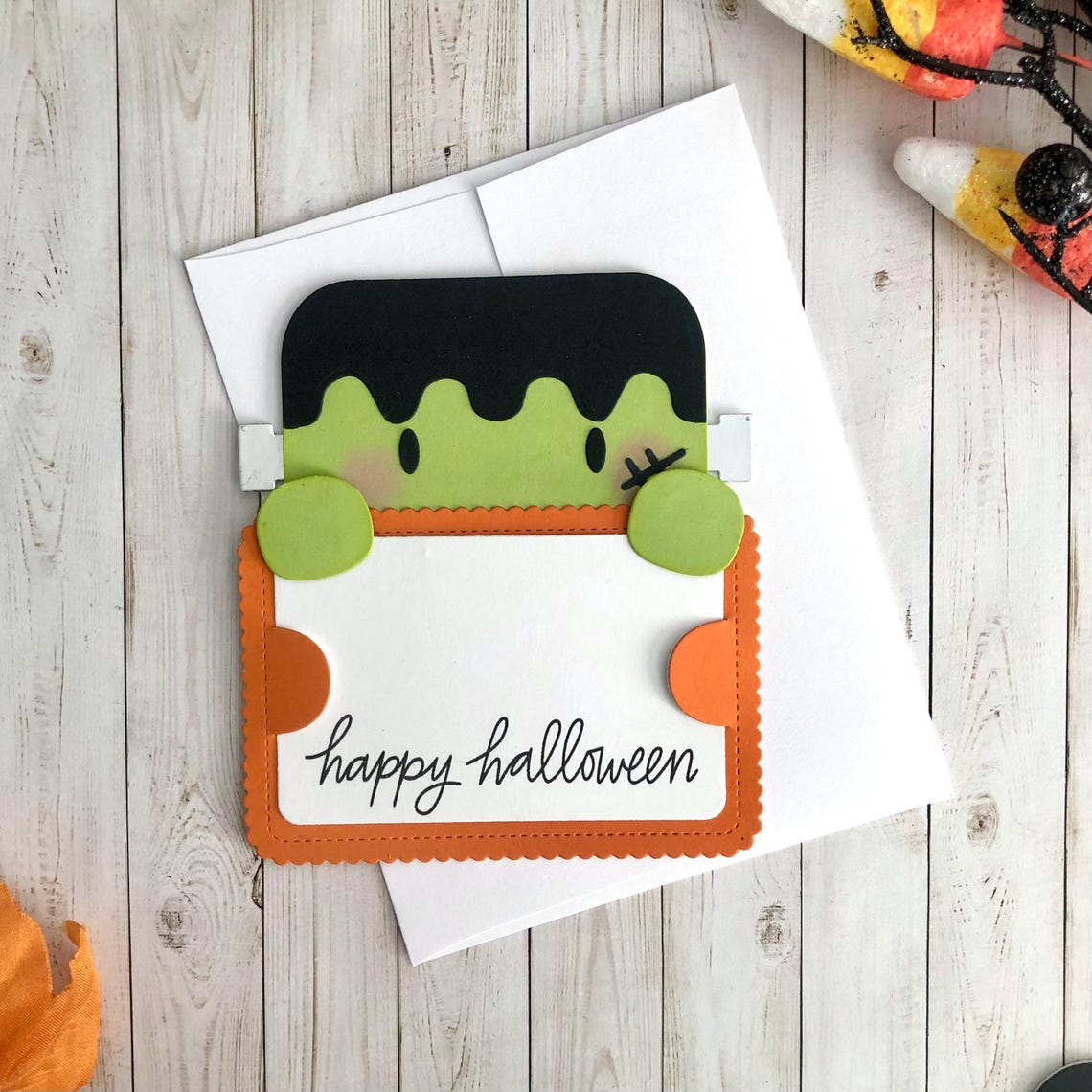 Frankie Frankenstein Halloween Gift Card Holder Handmade - Etsy