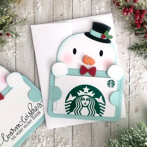 Snowman Christmas Holiday Gift Card Holder - Etsy