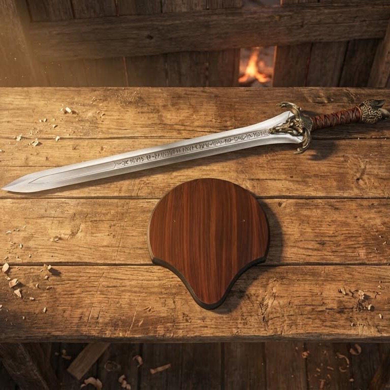Handmade Atlantean Father’s Sword | Conan the Barbarian Inspired Steel ...