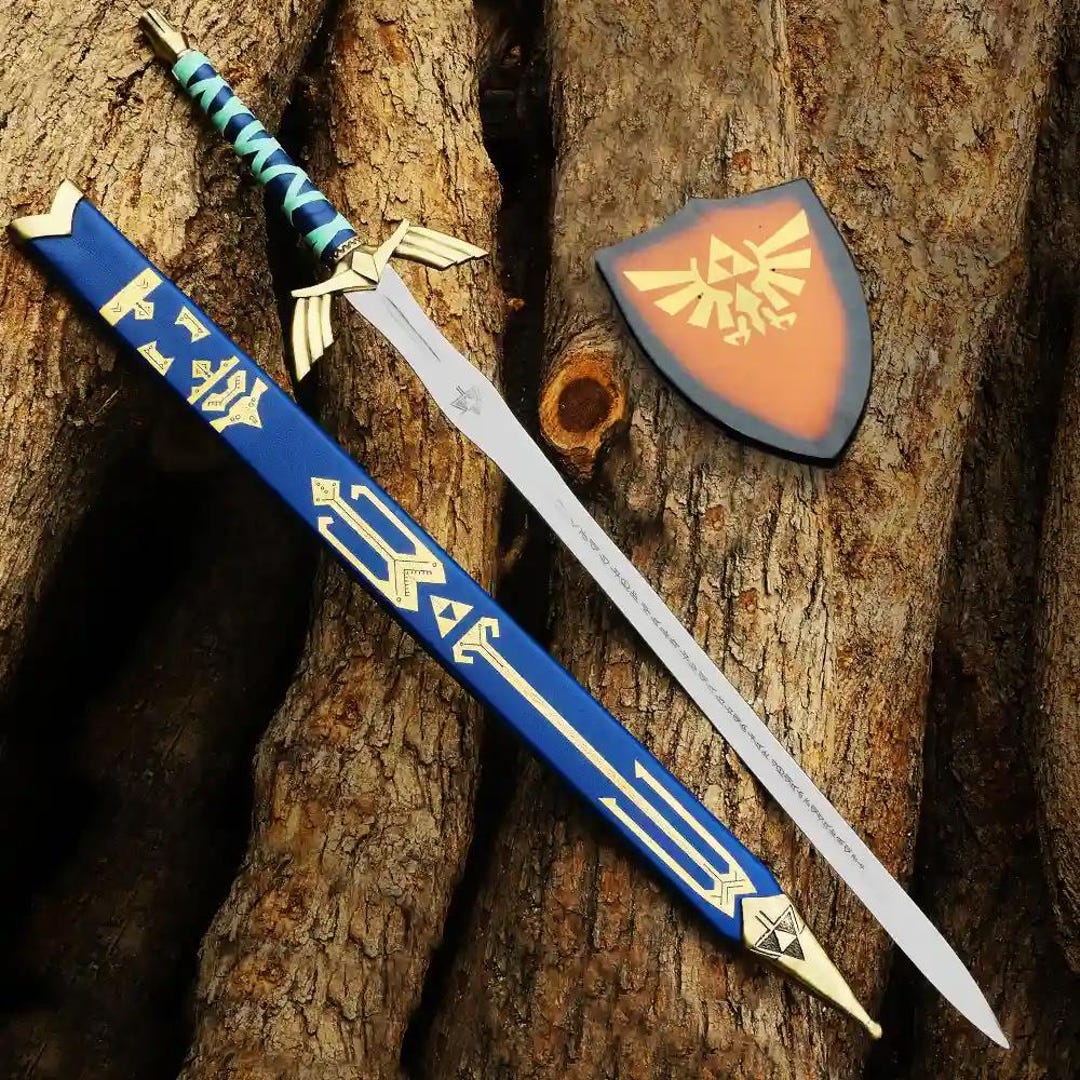 Handmade Zelda Master Sword Replica | Custom Twilight Princess Steel ...