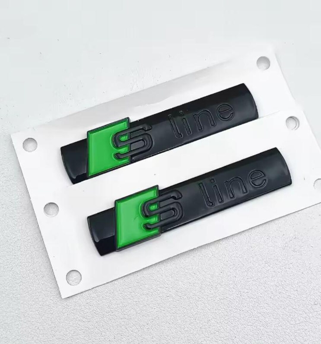 2pcs 3D ABS S-line Logo Emblem Car Fender Badge for Audi A1 A2 A3 A4 A5 ...