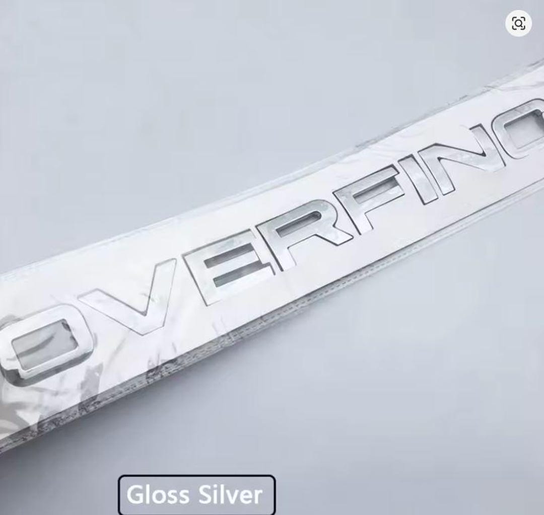 Chrome ABS Letter Emblem Decal Sticker for Land Rover Range Rover ...