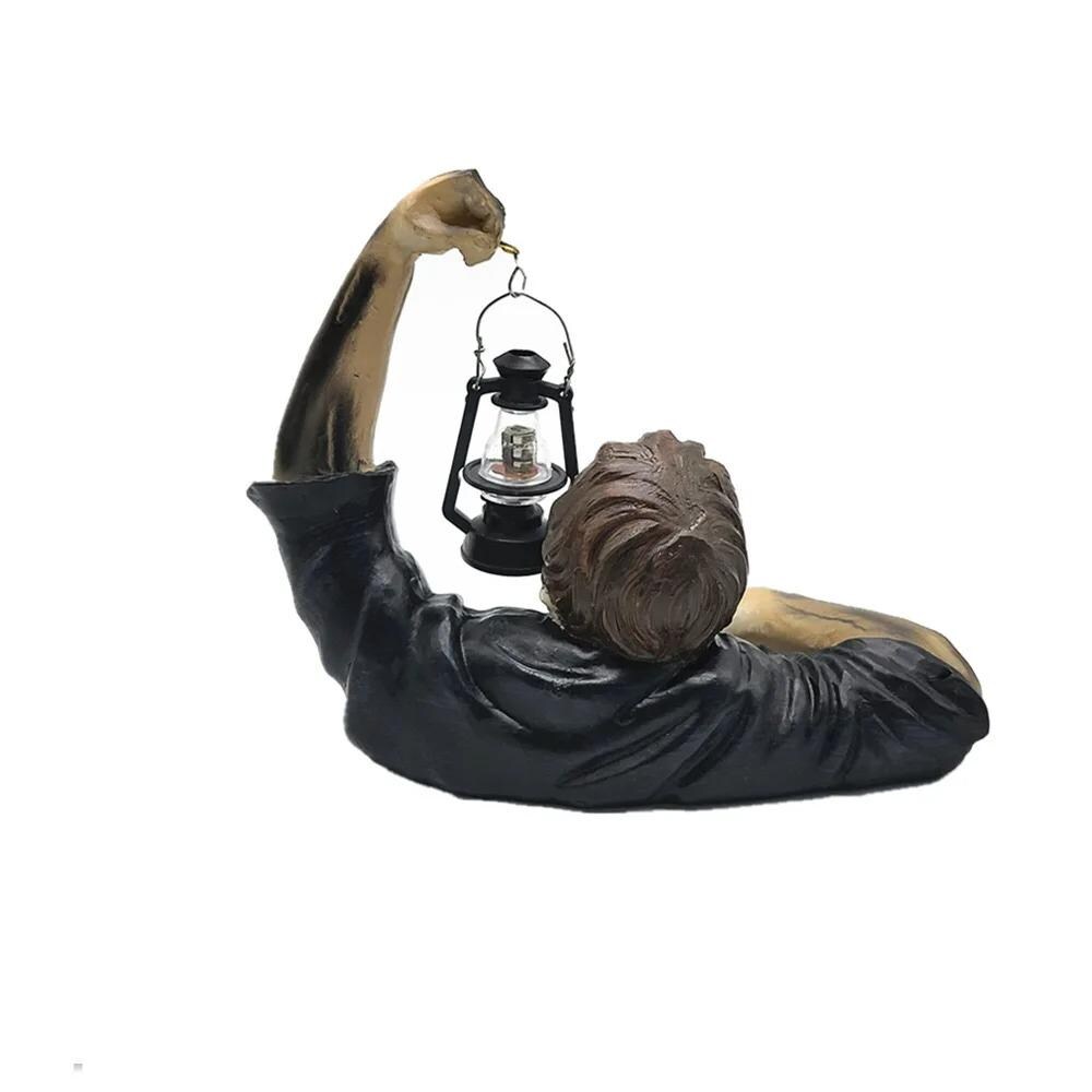 Zombie Lantern Decoration With LED – Spooky Garden, Outdoor & Halloween ...