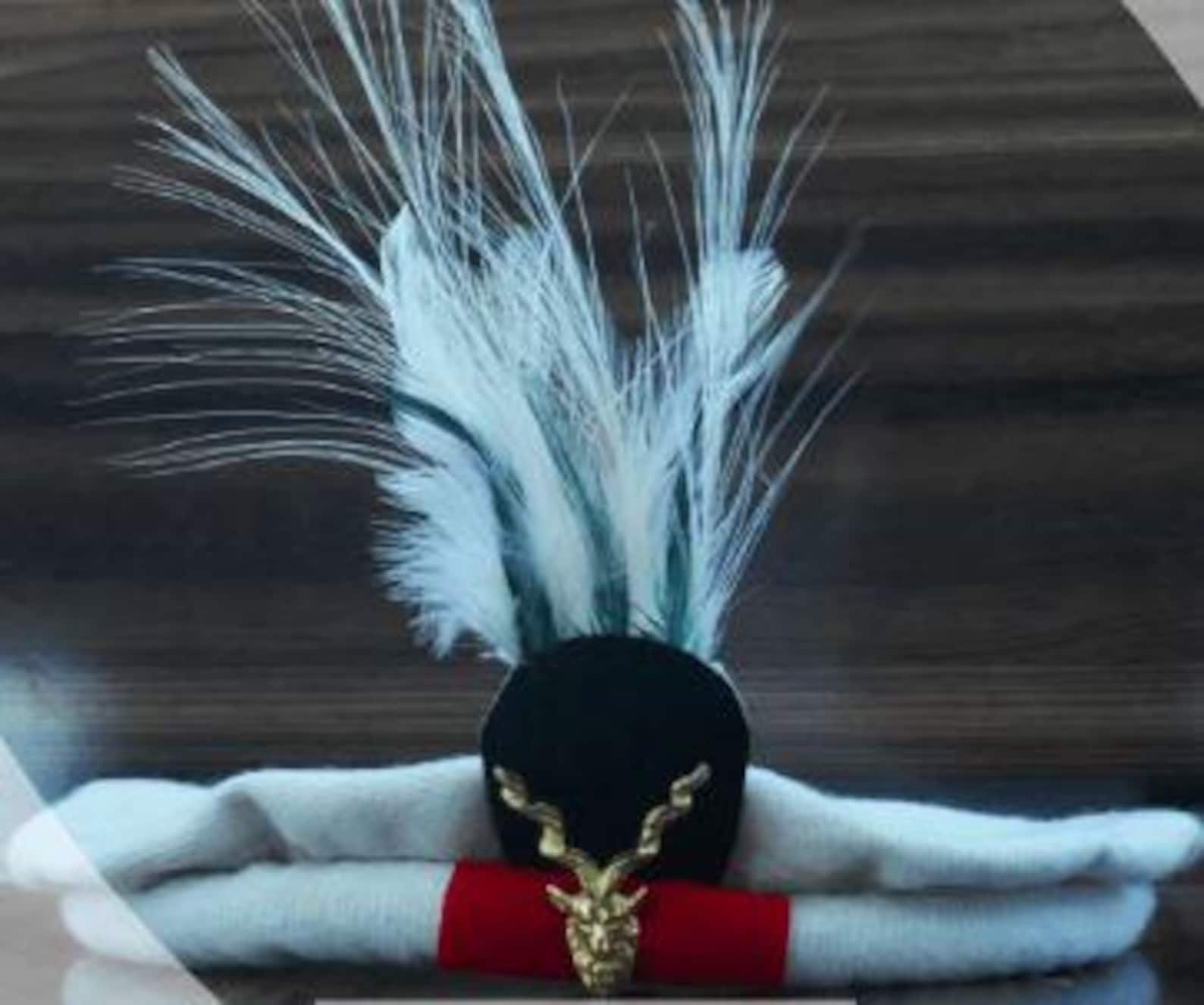 Handmade Wool Chitrali Pakol Hat: Tribal Afghan Cap With Feather Brooch ...