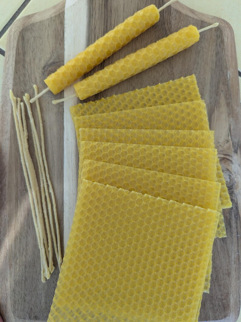 DIY Kit – Natural Beeswax Rolling Candles - Etsy