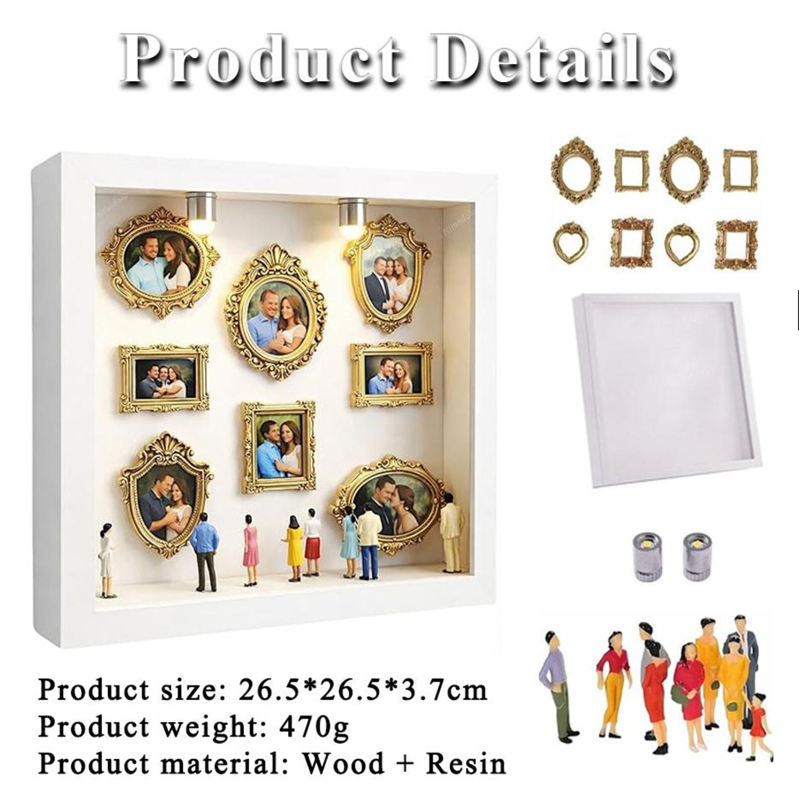 DIY Mini Museum Silhouette Box, Creative Memory Display With Mini ...