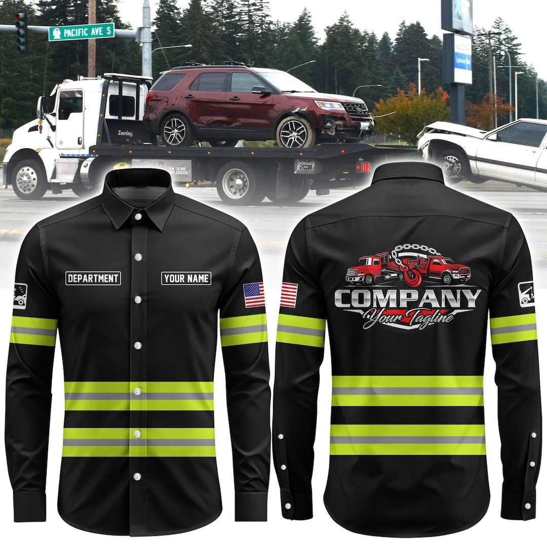 Custom Tow Truck Driver Shirt: Personalized Towing Company Uniform - Etsy