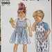 Simplicity It's so Easy 9960, Overalls and Jumper Sewing Pattern, Size ...