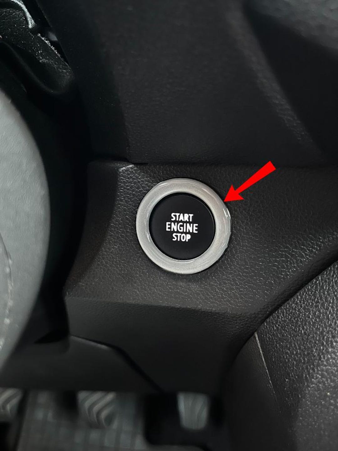 Silver Glossy 3D Start Stop Trim Cover for Dacia Sandero Stepway Jogger ...
