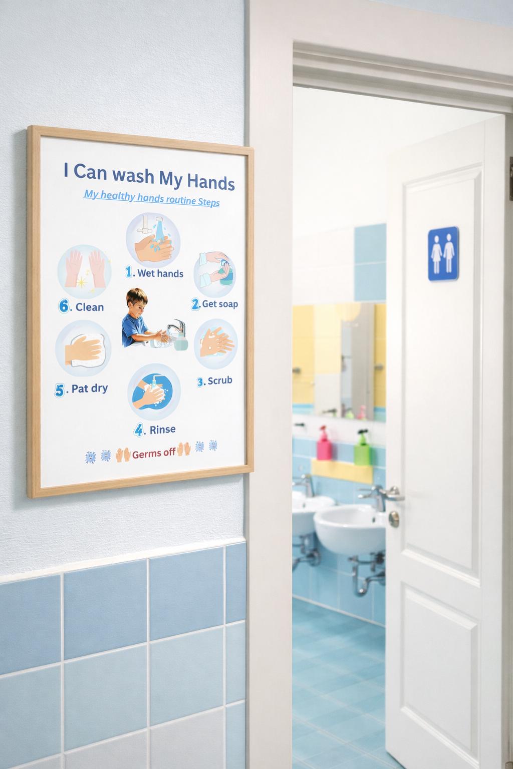 Visual Hand Washing Routine for Kids | Autism & ADHD Friendly ...