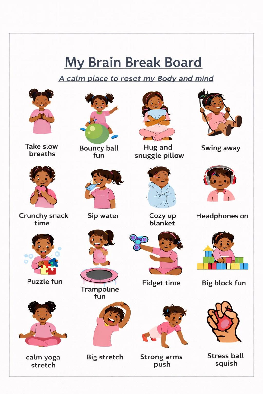 Emotional Regulation/visual Schedule | Sensory, Autism, ADHD (PDF ...
