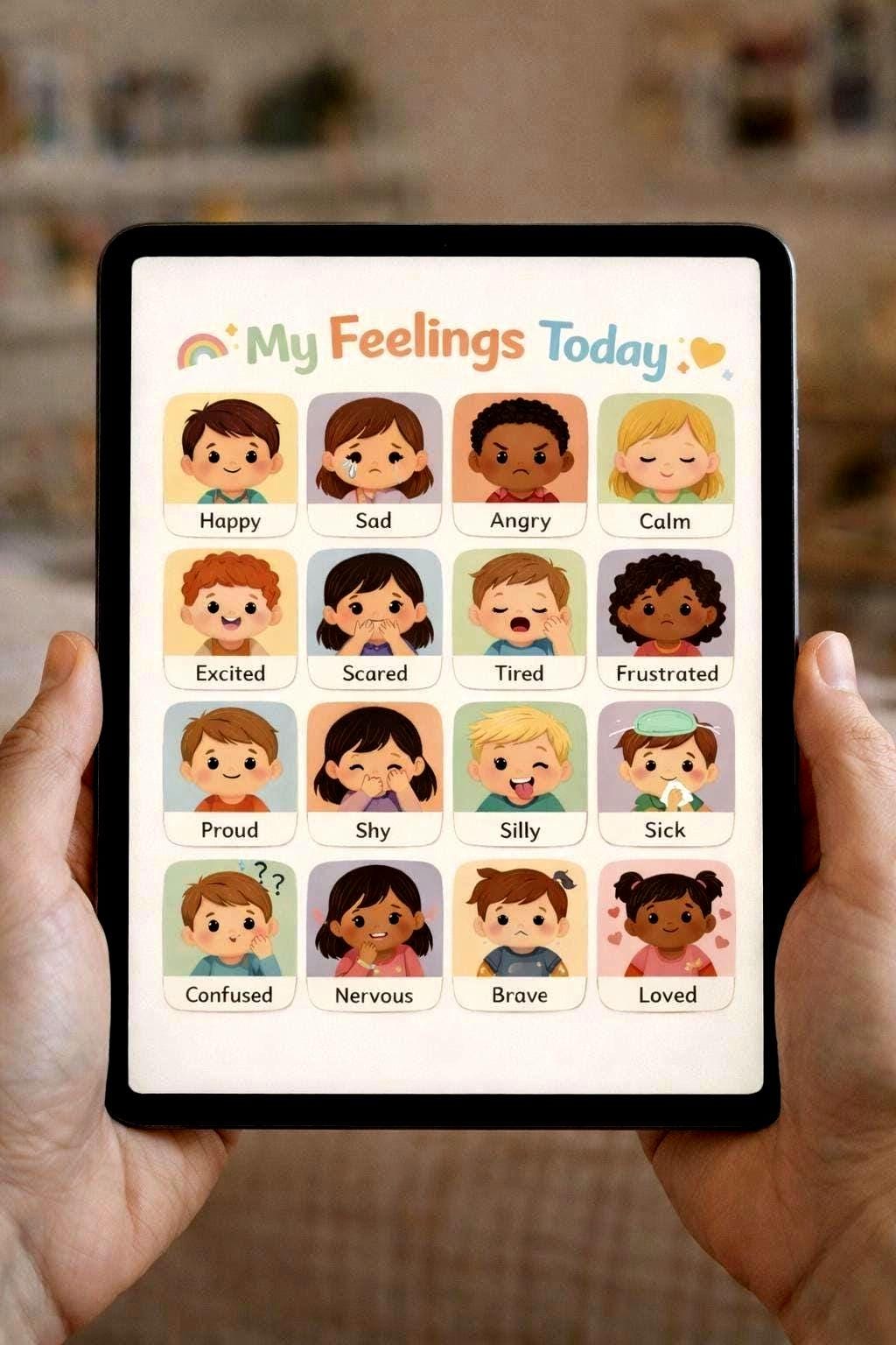 Printable Feelings Chart for Kids | Emotional Regulation Tool (digital ...