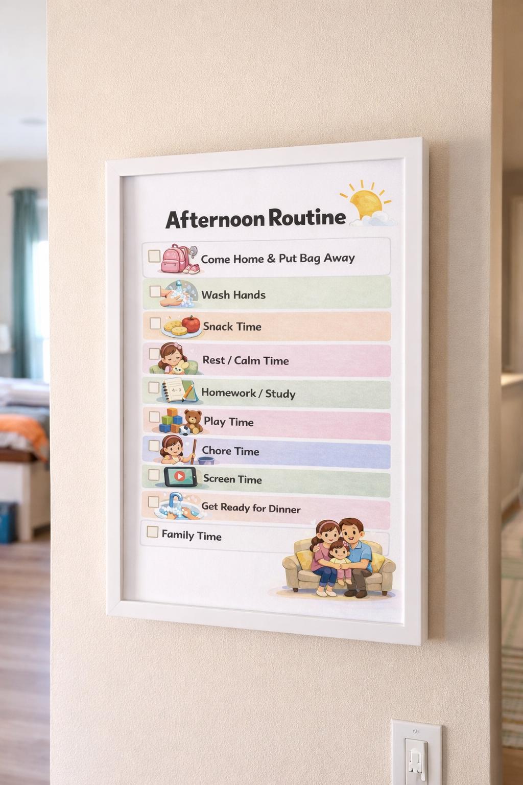 Visual Afternoon-after School Schedule | Autism & ADHD Friendly | Calm ...
