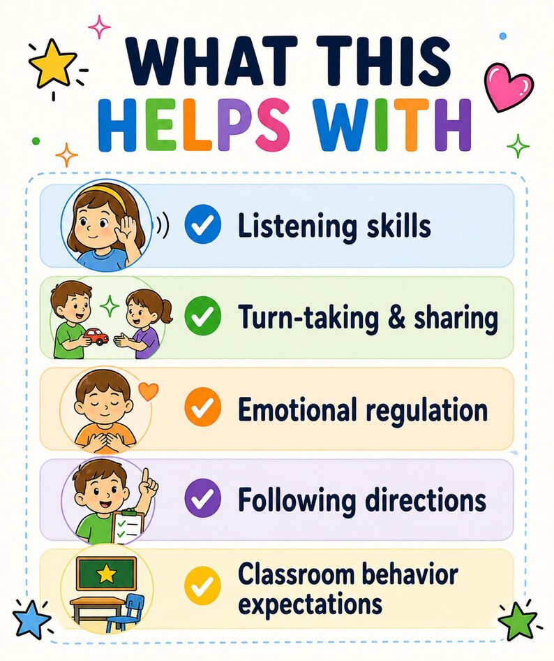 Classroom Rules Posters | Calm Down Strategies, Kids Decor (digital ...
