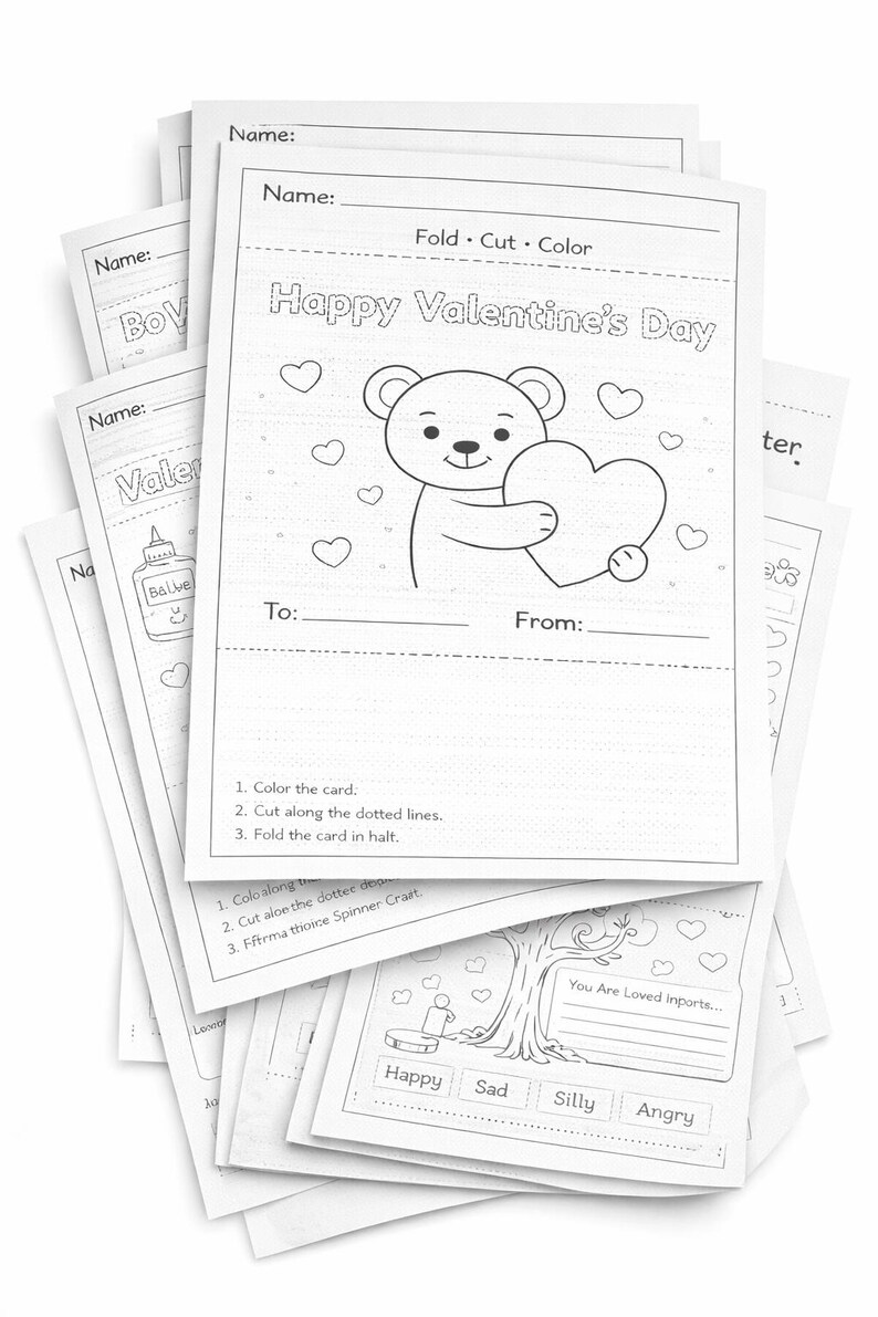 Valentine's Day SEL Activities | Kids Emotions & Feelings (PDF Pattern ...