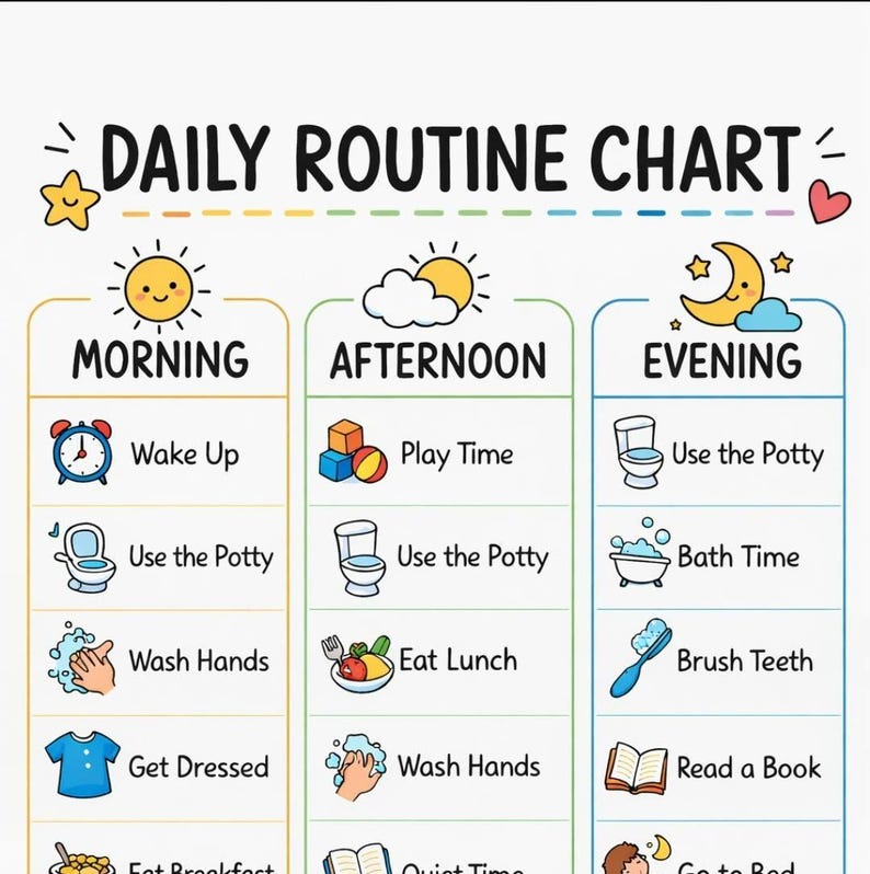 Potty Training Story Book Bundle | Visual Routine Chart, Rewards ...