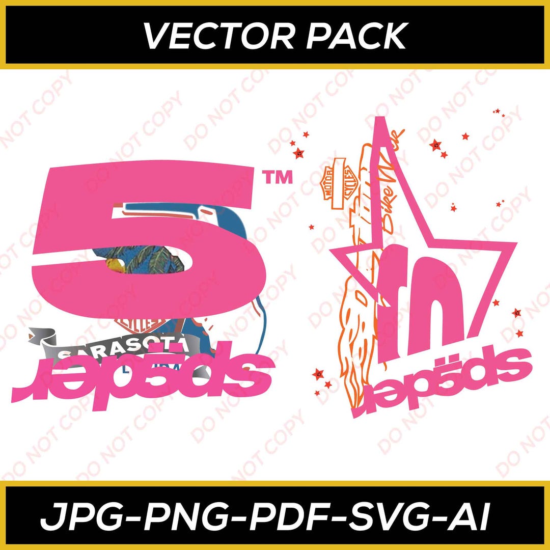 Street Style Number & Star Typography Vector Pack | Graffiti Inspired ...