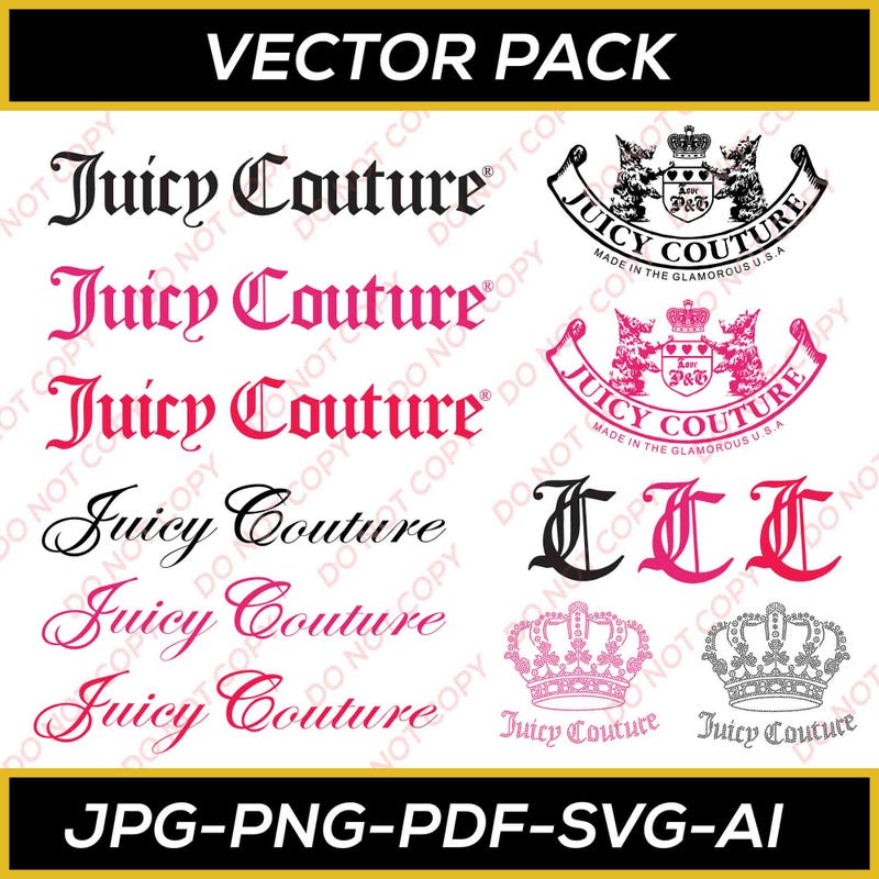 Juicy Couture Logo Crown - Etsy