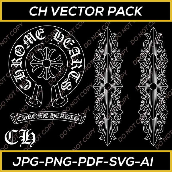 Chrome Hearts Logo Vector - Etsy
