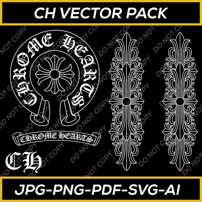 Chrome Hearts Logo Vector - Etsy