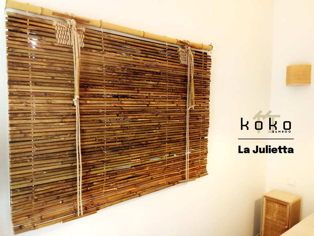 Handmade Bamboo Roller Blinds: "la Julietta" by Koko Bamboo - Etsy