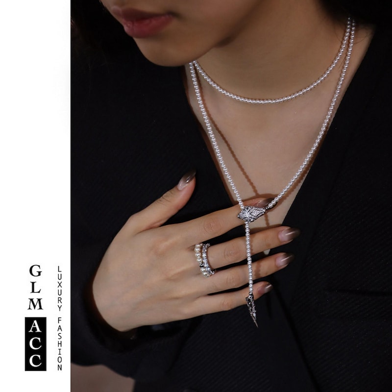 Drop Snake Necklace - Etsy