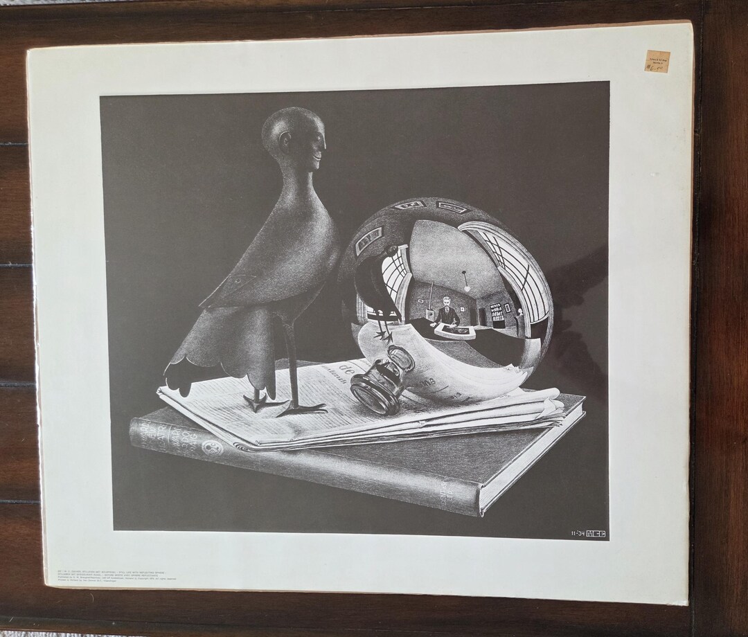 Vintage Escher Poster Set-1970s Authorized Reprint Bundle (4 Optical ...