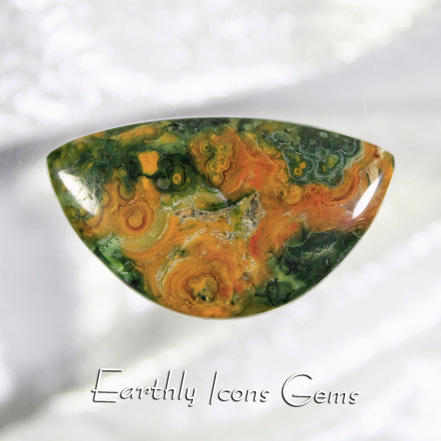 Rare Orpheus Agate Designer Cut Cabochon, Designer Cabochons