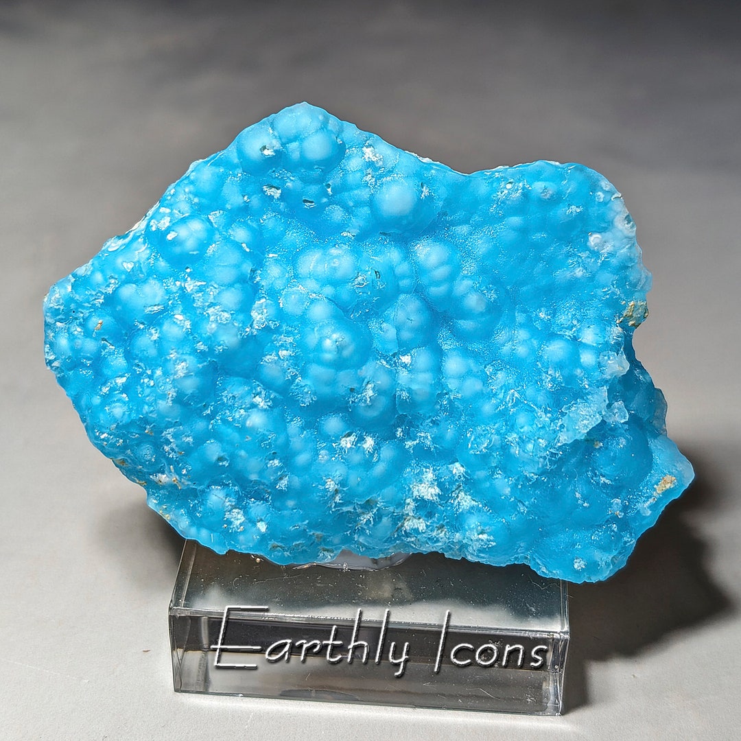 Top Color Botryoidal Blue Hemimorphite Specimen From DR Congo; Raw ...