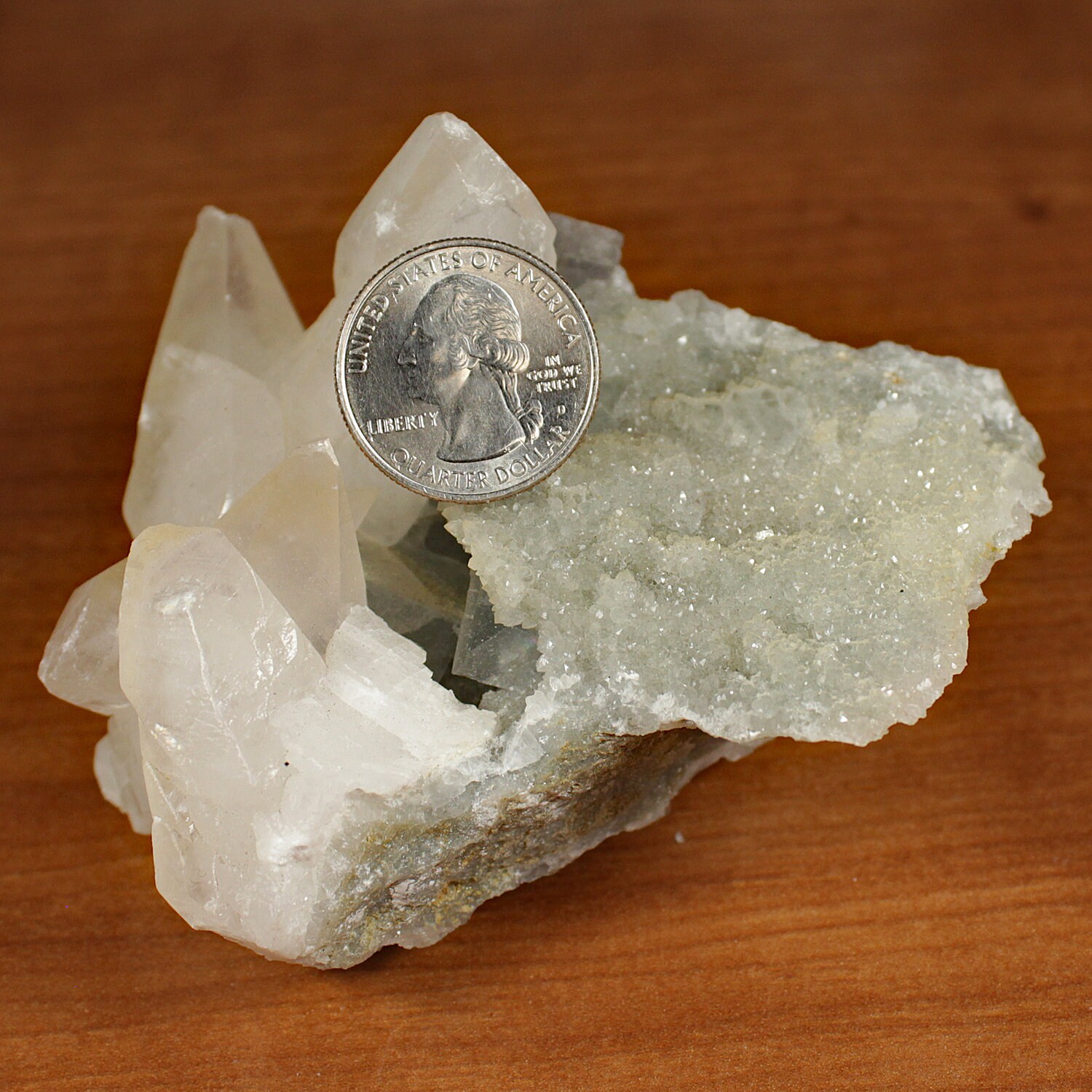 Dogtooth Calcite, Fluorite and Druzy from China; Raw Mineral Specimen