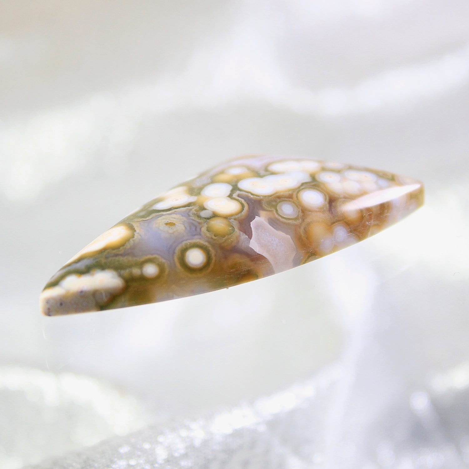 Large Unique Ocean Jasper Designer Cut Cabochon