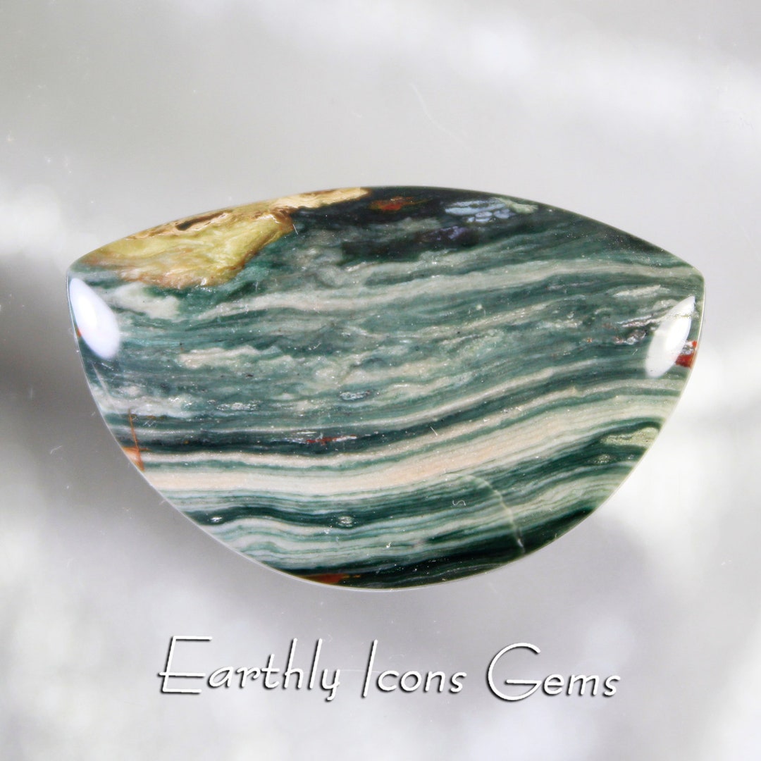 Gary Green Jasper a/k/a Larsonite Designer Cut Cabochon, Designer ...