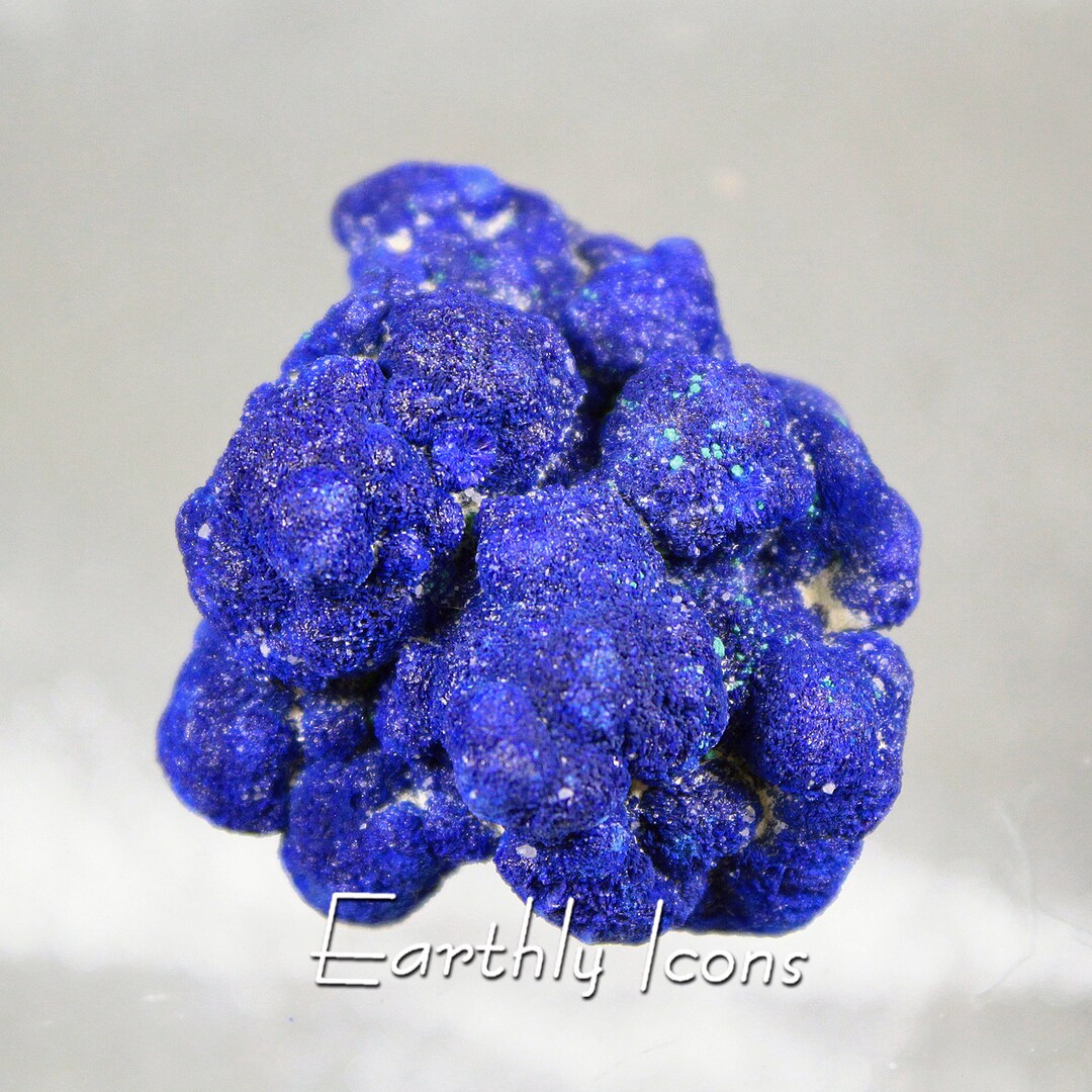 Russisch azuriet "Blueberry" (56,3 g); Azurietkristalmonster; Azuriet ...
