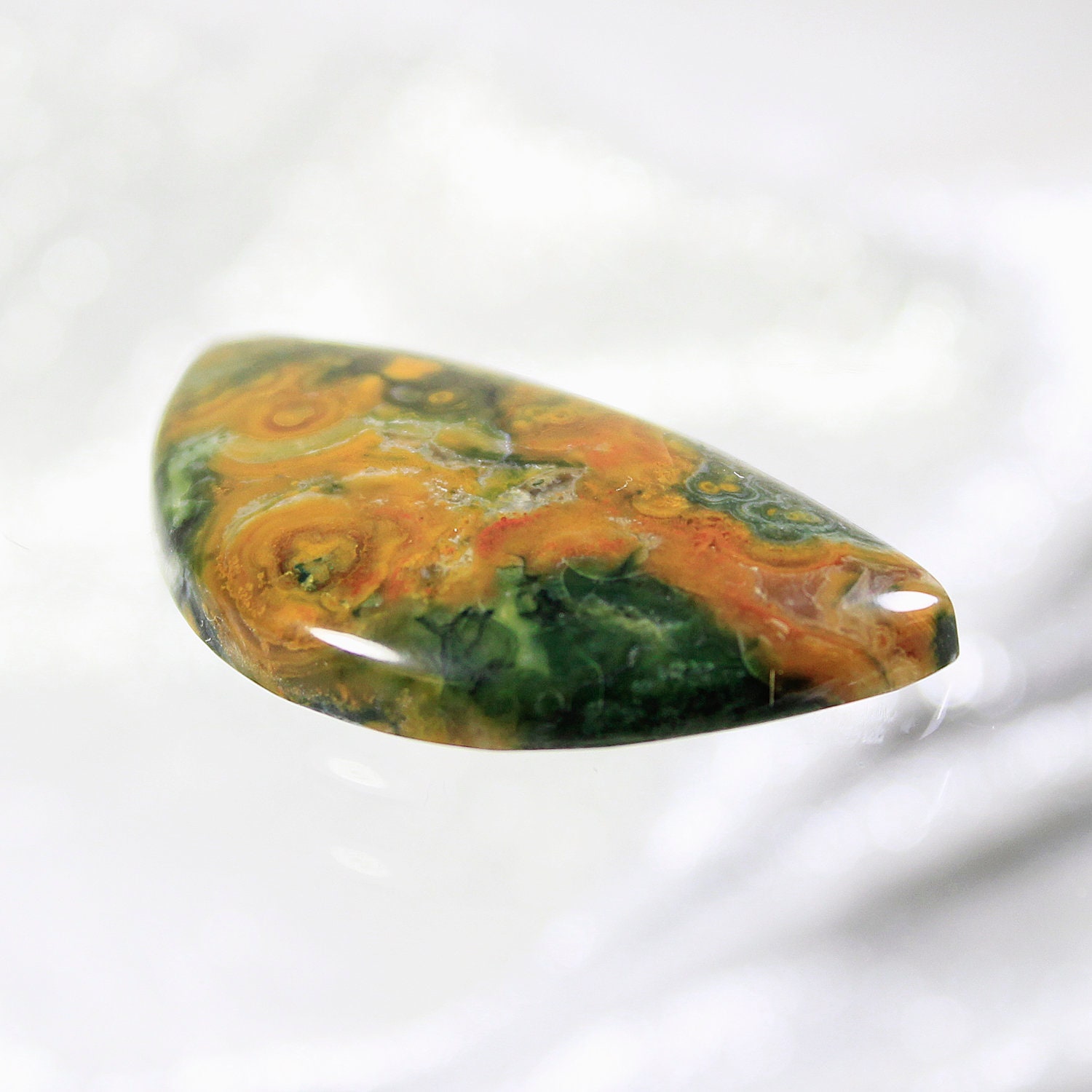 Rare Orpheus Agate Designer Cut Cabochon, Designer Cabochons