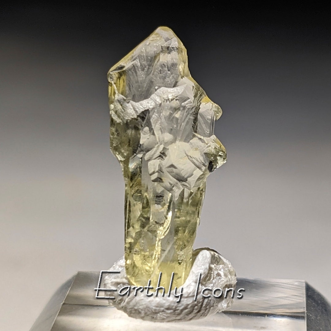 Heliodor Crystal Thumbnail Specimen From Ukraine Raw Heliodor Crystal ...