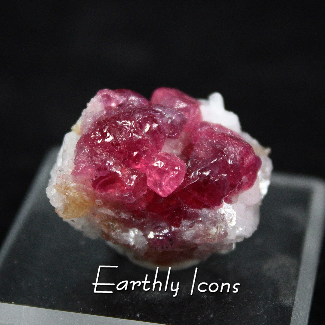 Gemmy Red Spinel Crystal Cluster From Afghanistan; Raw Spinel Crystals ...