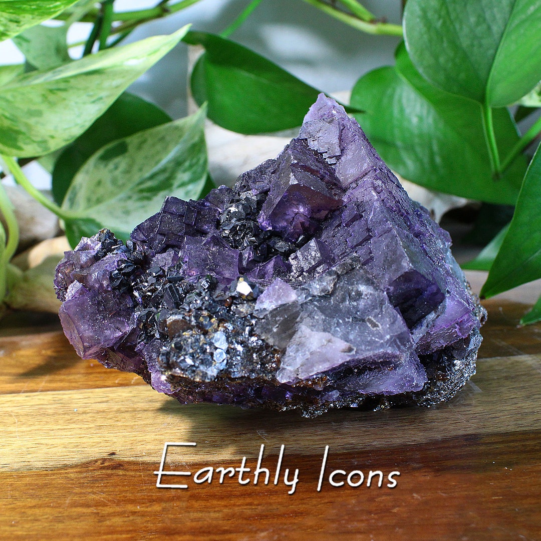 Denton Mine Fluorite With Sphalerite From Hardin County, Illinois ...