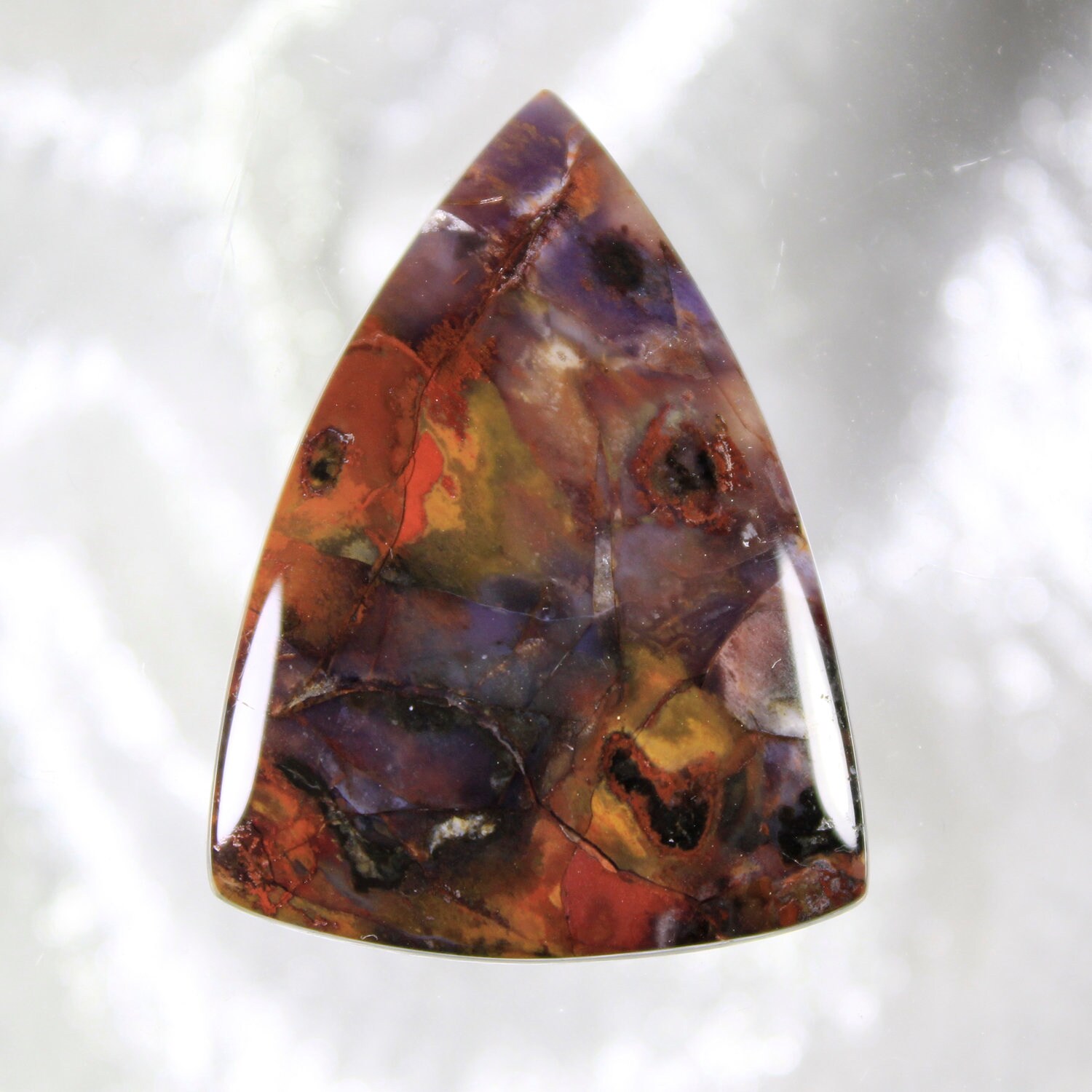 Large Top Grade Purple Cow Jasper/Agate Designer Cut Cabochon