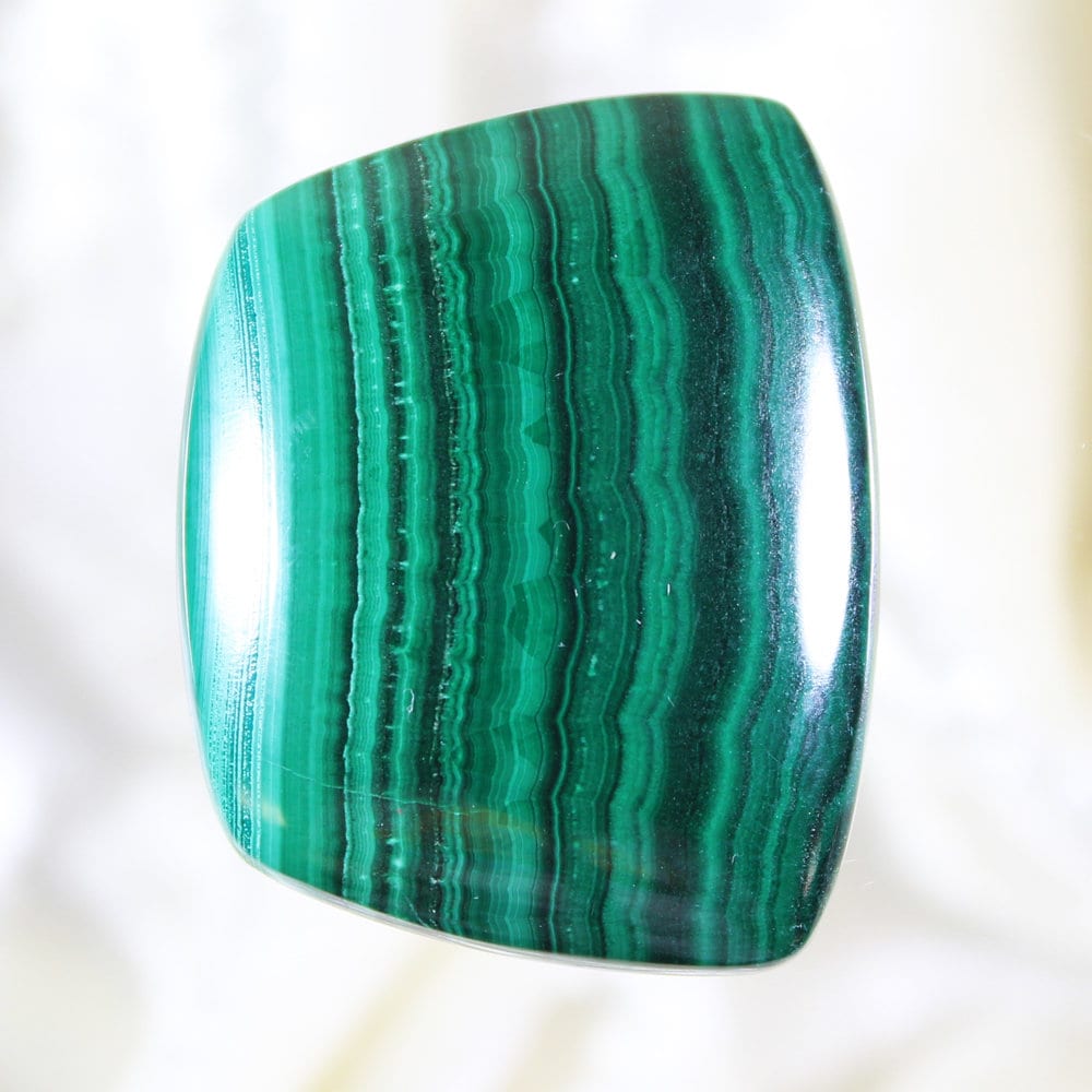 Large Malachite Designer Cut Cabochon, Designer Cabochons