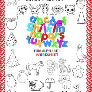 Alphabet Letter Hunt Worksheets A-Z, Lowercase Letter Recognition ...