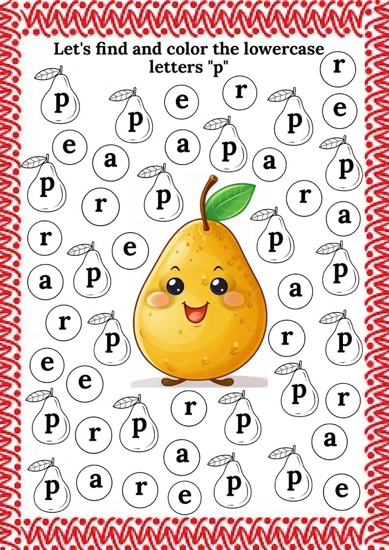 Alphabet Letter Hunt Worksheets A-Z, Lowercase Letter Recognition ...